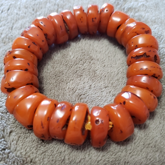 Jewelry | Natural Amber Abacus Beaded Bracelet | Poshmark